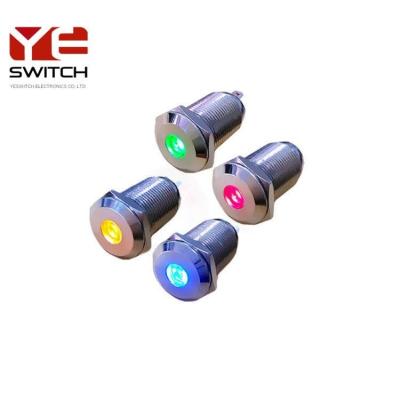 China Small Signal Indicator Metal Push Button Switch Metal Momentary Medical Testing Equipment for sale