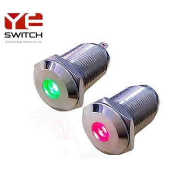 China Small Signal Indicator Metal Push Button Switch Metal Momentary Medical Testing Equipment for sale
