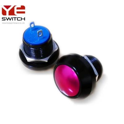 China 12mm Waterproof Push Button Double Pole  Metal Pushbutton Momentary Switch for sale