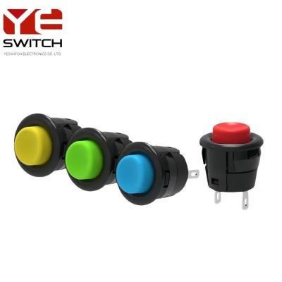 China 1.8cm IP40 Momentary Joystick Switch 3A Single Push Button Light Switch for sale
