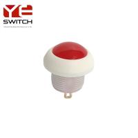 Quality White 12mm Waterproof Momentary Switch Normally Open Latching Push Button Switch for sale