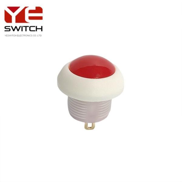 Quality White 12mm Waterproof Momentary Switch Normally Open Latching Push Button Switch for sale