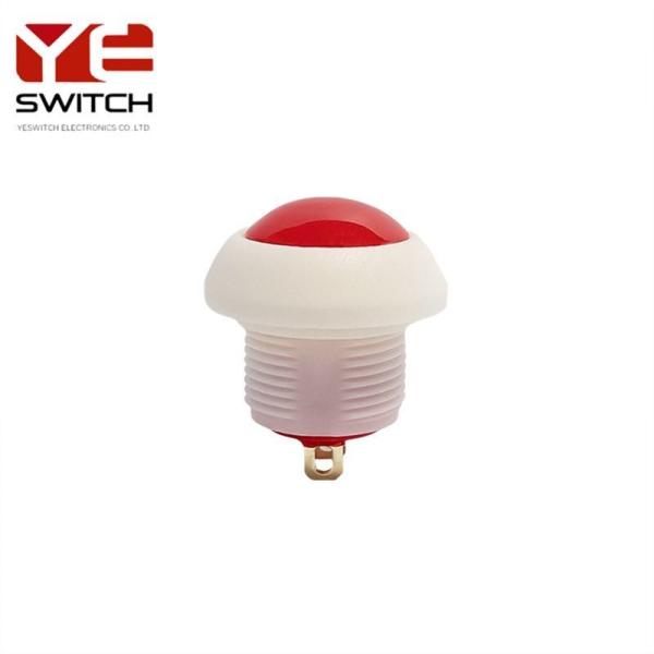 Quality White 12mm Waterproof Momentary Switch Normally Open Latching Push Button Switch for sale