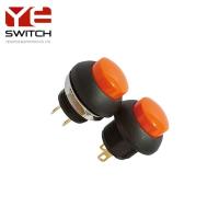 China 12mm IP68 Waterproof Push Button Switch Dustproof Orange Push Button On Off for sale