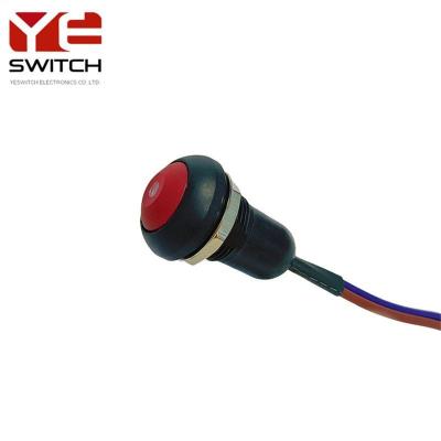China 500VDC Waterproof Button Switch Plastic DOT Dome 22mm Push Button Switch for sale