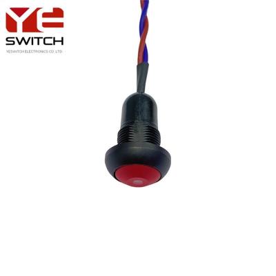 China 500VDC Waterproof Button Switch Plastic DOT Dome 22mm Push Button Switch for sale