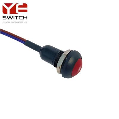 China 500VDC Waterproof Button Switch Plastic DOT Dome 22mm Push Button Switch for sale