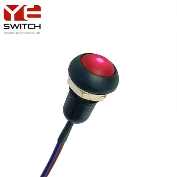 Quality 500VDC Waterproof Button Switch Plastic DOT Dome 22mm Push Button Switch for sale