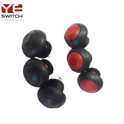 China Threaded Bushing Automotive Push Button Starter Switch Momentary Sealed Surface Mount for sale