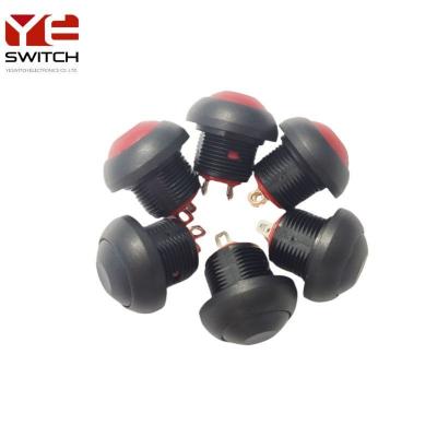 China Threaded Bushing Automotive Push Button Starter Switch Momentary Sealed Surface Mount for sale