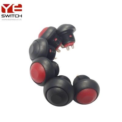 China Threaded Bushing Automotive Push Button Starter Switch Momentary Sealed Surface Mount for sale