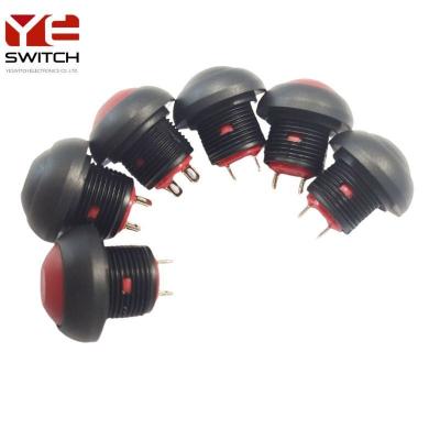 China Threaded Bushing Automotive Push Button Starter Switch Momentary Sealed Surface Mount for sale