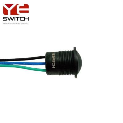 China Wired Low Profile Mechanical Switches 16mm Electronics Low Profile Push Button for sale