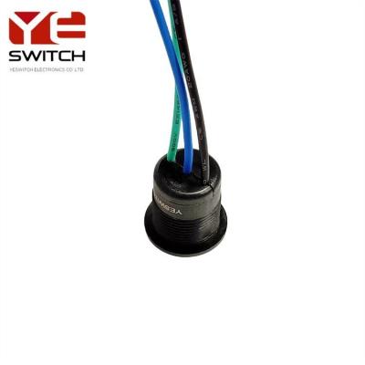 China Wired Low Profile Mechanical Switches 16mm Electronics Low Profile Push Button for sale