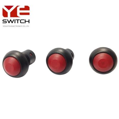China 24VDC Waterproof Momentary Push Button Self Lock Interlock Push Button Switch Red Cap for sale