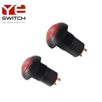 China 24VDC Waterproof Momentary Push Button Self Lock Interlock Push Button Switch Red Cap for sale