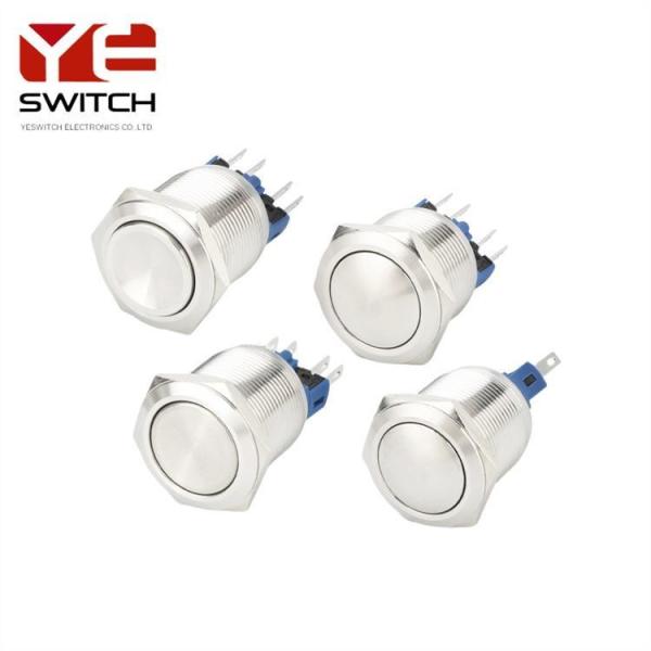 Quality IP67 Sealed Electrical Emergency Push Button LED Stainless Steel Momentary Push for sale