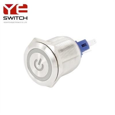 China IP67 Sealed Electrical Emergency Push Button LED Stainless Steel Momentary Push Button Switch for sale