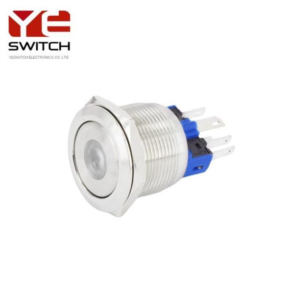 Quality IP67 Sealed Electrical Emergency Push Button LED Stainless Steel Momentary Push for sale