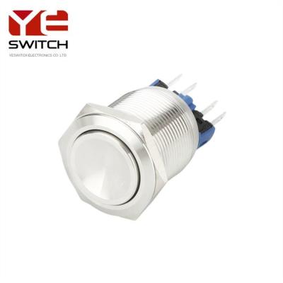 China IP67 Sealed Electrical Emergency Push Button LED Stainless Steel Momentary Push Button Switch for sale