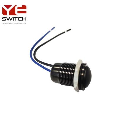 China 16mm IP68 Momentary Silicone Metal Push Button Switch Stainless Steel 80mm Wire for sale