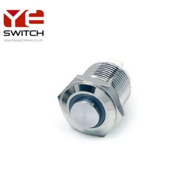 China Anti Vandal Metal Push Button 16mm Electrical Buttons And Switches For Housewares for sale