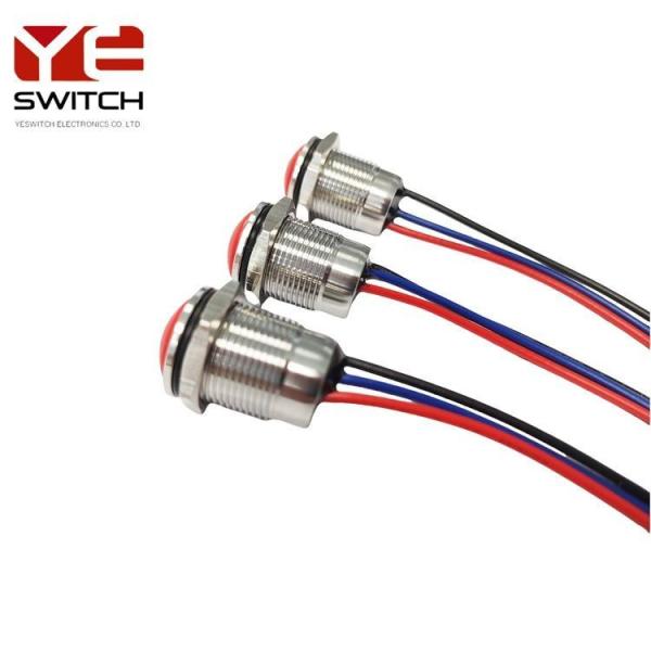 Quality 3A 250VAC 16mm Emergency Stop Button PA66 Illuminated Push Button Switch for sale