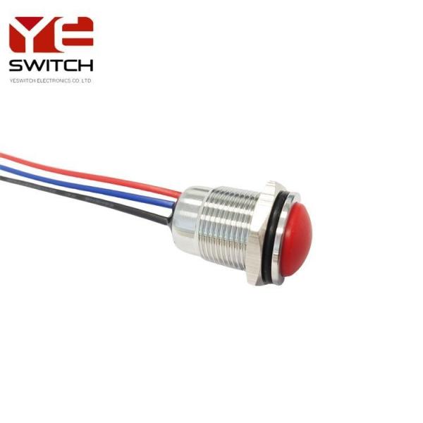 Quality 3A 250VAC 16mm Emergency Stop Button PA66 Illuminated Push Button Switch for sale