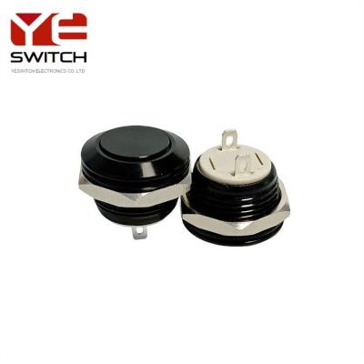 China 12mm Automotive Metal Push Button Switch Waterproof Metal Emergency With LED for sale