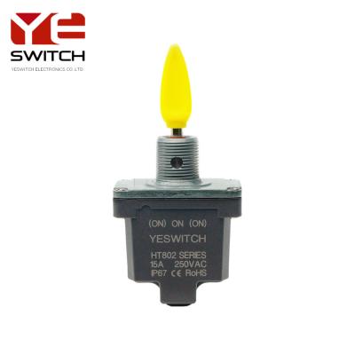 China High-Current Industrial Toggle Switch (ON)-ON-(ON) DP3T IP68 Screw Terminal for sale