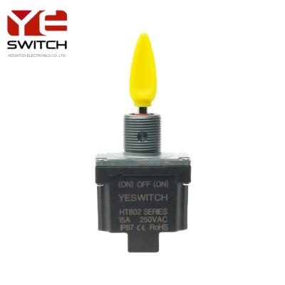 China Industrial Toggle Switch SPDT Momentary (ON)-OFF-(ON) High-Current Screw Terminal for sale