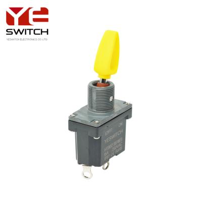 China SPST (OFF)-On Toggle Switch 5A 28VDC Solder Terminal For Aerial Work Platform for sale