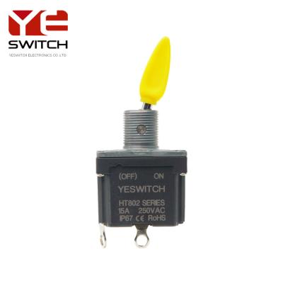 China SPST (OFF)-On Toggle Switch 5A 28VDC Solder Terminal For Aerial Work Platform for sale