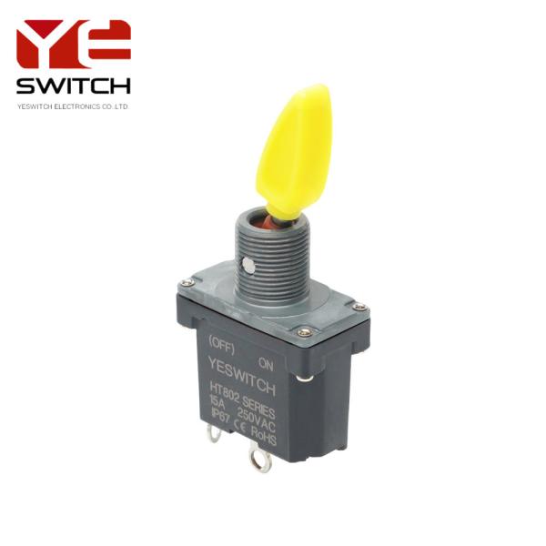 Quality SPST (OFF)-On Toggle Switch 5A 28VDC Solder Terminal For Aerial Work Platform for sale