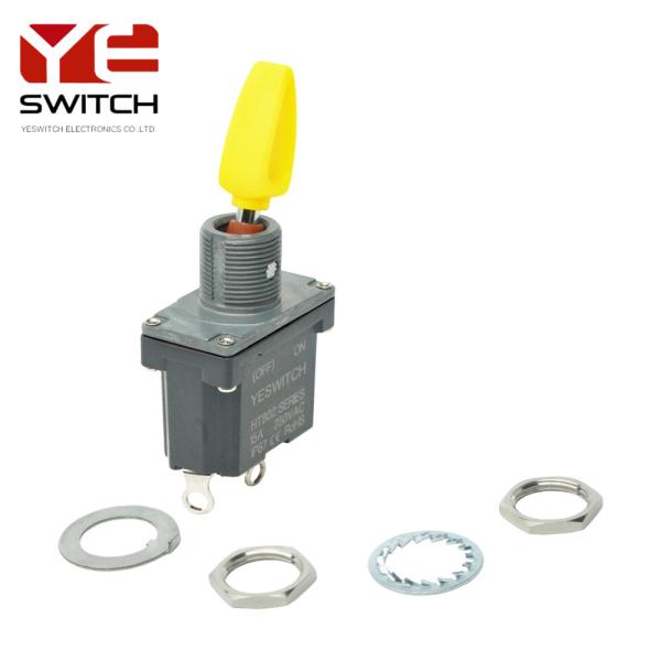 Quality SPST (OFF)-On Toggle Switch 5A 28VDC Solder Terminal For Aerial Work Platform for sale