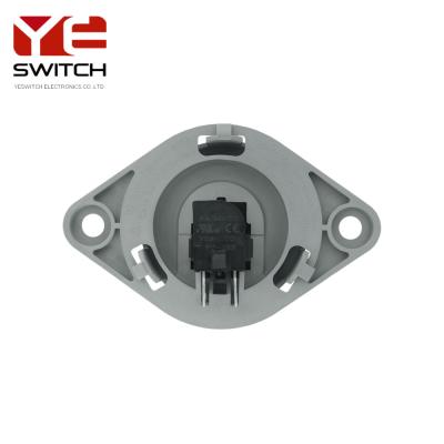 China 10000 Cycles Push Button Switch Brass Terminal Seat Safety Switch  9.5mm for sale