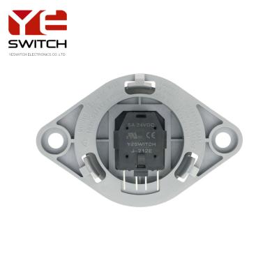 China 24VDC Seat Switch 94V - 2 Gray Irregular Bracket White Push Button Switch for sale