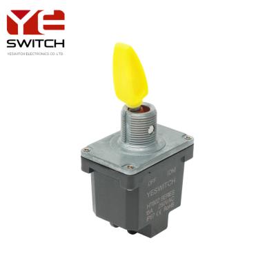 China IP68 Metal Toggle Switch OFF-(ON) Momentary Handle Sets For Mechanical Industry for sale