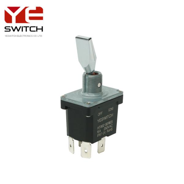 Quality Heavy-Duty Metal Toggle Switch Falt Metal Handle PC Teminal For Marine Equipment for sale