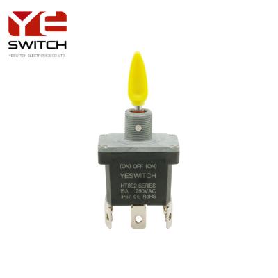 China High Current Metal Toggle Switch (On)-Off-(On) Outer Screw Terminal For Cranes for sale