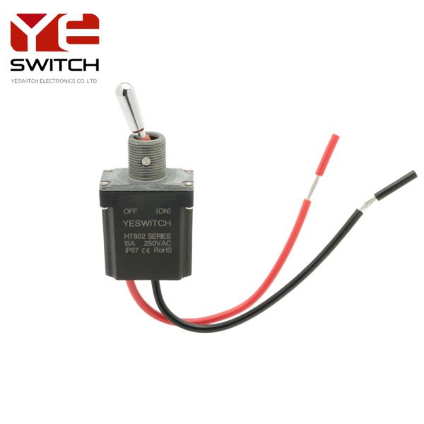 Quality Waterproof (OFF)-ON Metal Toggle Switch Rubber Terminal For Aerial Work for sale