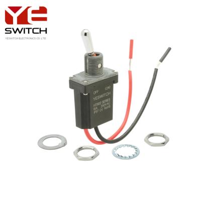 China Waterproof (OFF)-ON Metal Toggle Switch Rubber Terminal For Aerial Work Platforms for sale