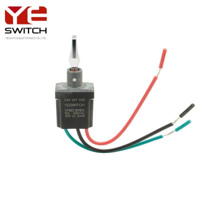 China High Current DPDT (ON)-OFF-(ON) Metal Toggle Switch For Industrial Applications for sale