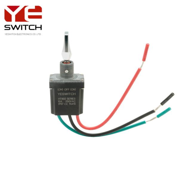 Quality High Current DPDT (ON)-OFF-(ON) Metal Toggle Switch For Industrial Applications for sale
