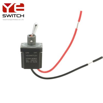 China 1.5m Water Industrial Toggle Switch SPST On Off On Waterproof Toggle Switch for sale