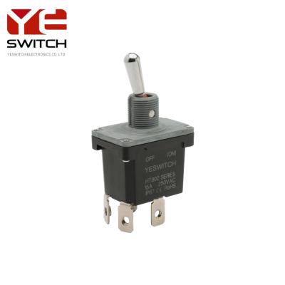 China UL94V 0 Automotive Switch 28VDC Metal Toggle Switch  Outer Screw Terminal For Cranes for sale