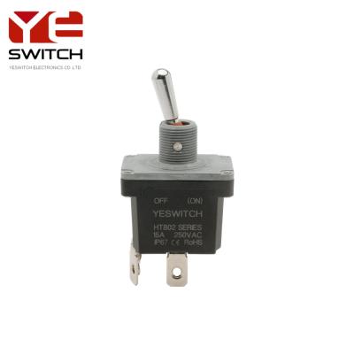 China UL94V 0 Automotive Switch 28VDC Metal Toggle Switch  Outer Screw Terminal For Cranes for sale