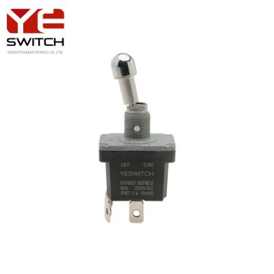 China 125VAC Momentary Industrial Toggle Switch Locking Handle Aluminum Toggle Switch for sale