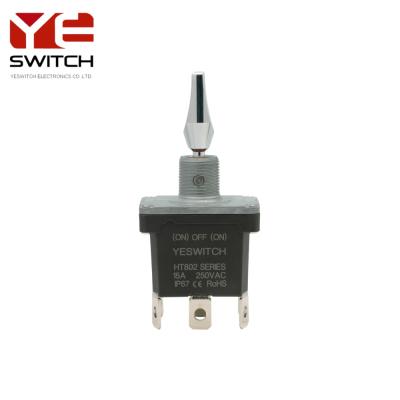 China Flat Handle Industrial Toggle Switch Loading Machine CE Waterproof Momentary Push Button Switch for sale