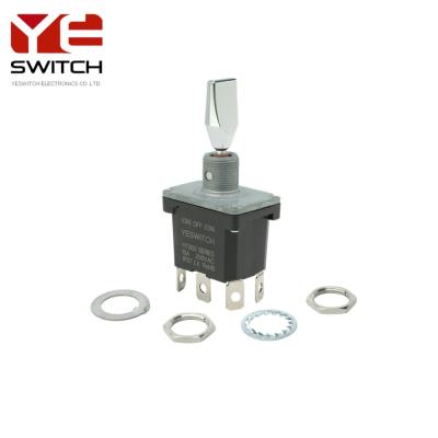 China Flat Handle Industrial Toggle Switch Loading Machine CE Waterproof Momentary Push Button Switch for sale